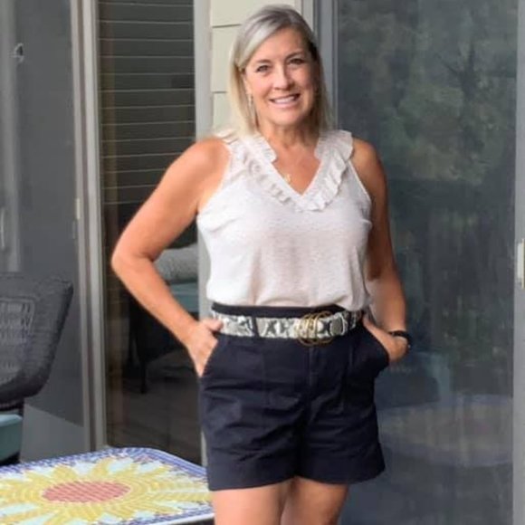 CAbi | Tops | Cabi 479 Morse Code Top Xsmall Euc | Poshmark